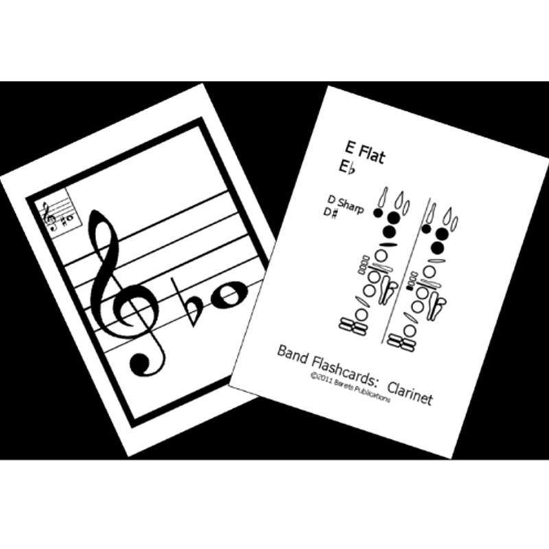 Clarinet Musical Note Flash Cards